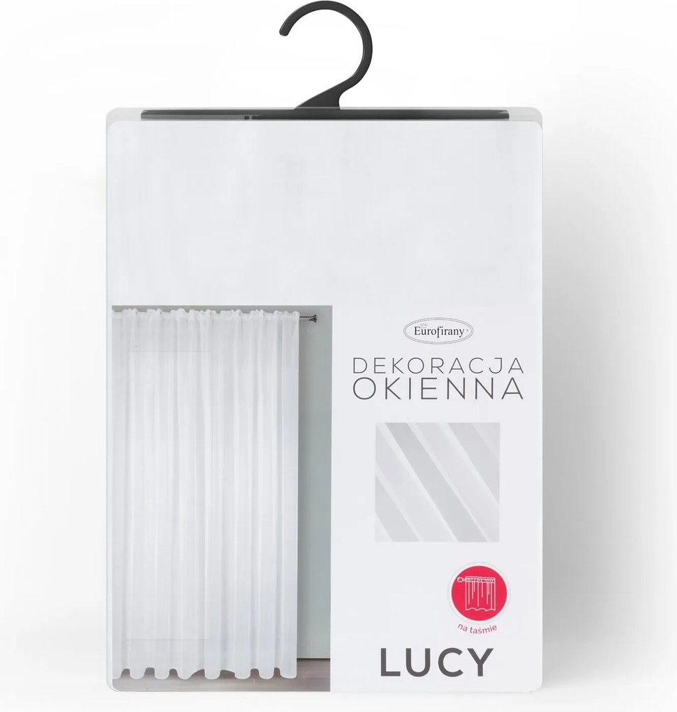 ZÁCLONA NA PÁSCE LUCY 300 CM X 250 CM CM BÍLÁ