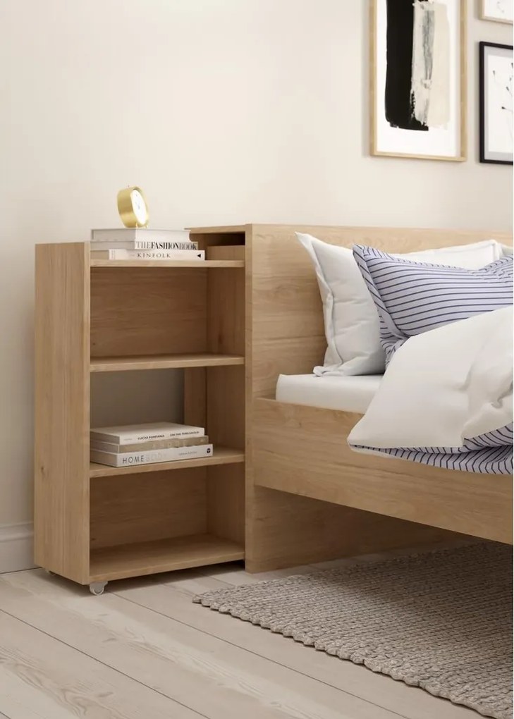 Úložné čelo postele Simplicity 145 cm, hikora jackson