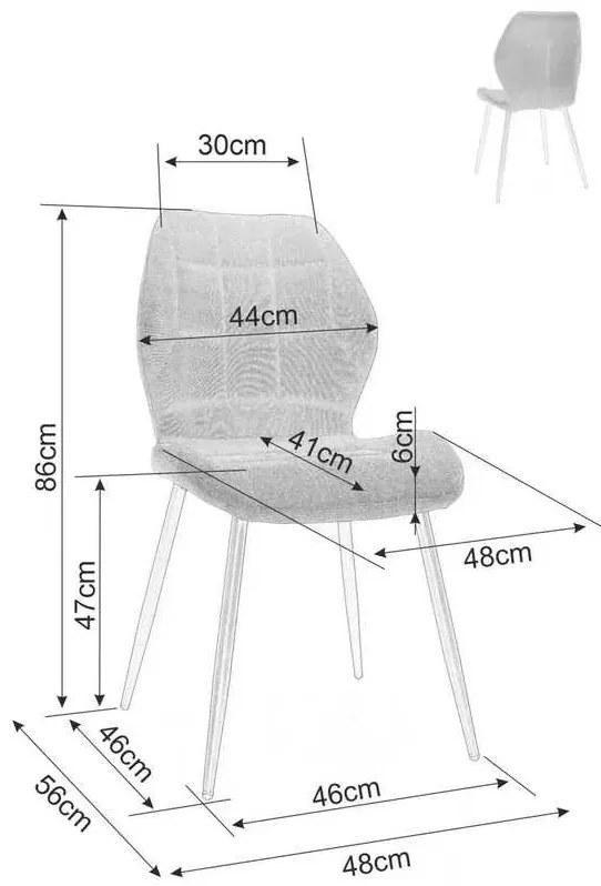 Jídelní židle Stigia, béžová
