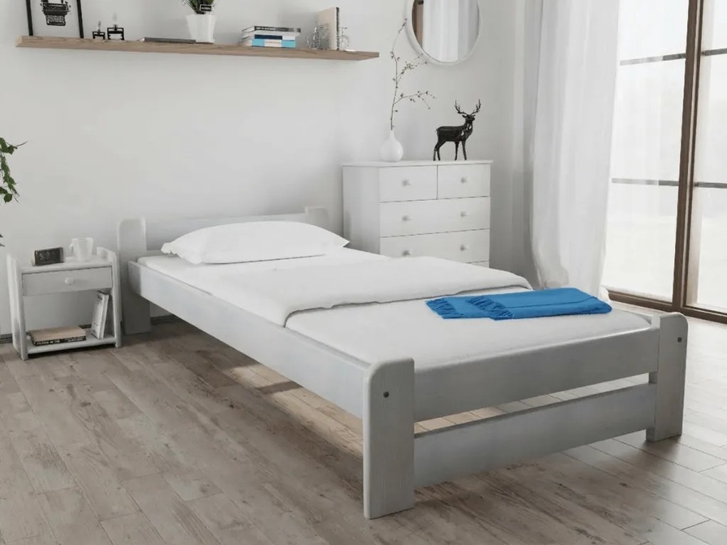 Postel Emily 80 x 200 cm, bílá Matrace: Matrace Coco Maxi 20 cm