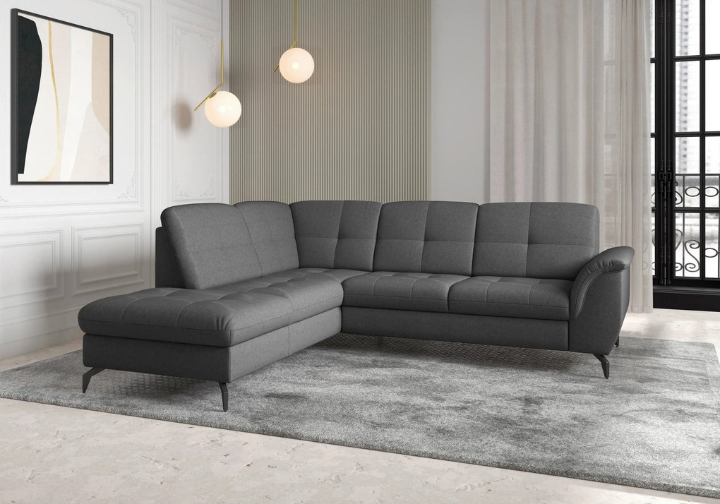 XXXLutz ROHOVÁ SEDAČKA, textil, tmavě šedá Sit & More - Sedací soupravy - 000144013398