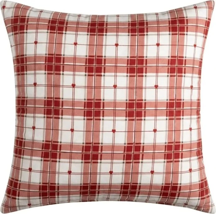 Flanelový povlak na polštář TARTAN HEART 45x45 cm, barevný