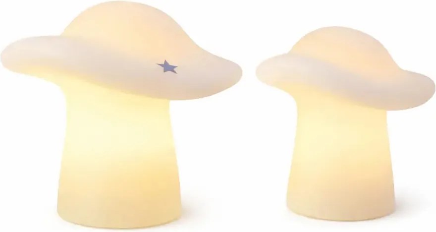 LED svíčky z pravého vosku na baterky, houby, bílá, sada 2 ks, 10 × 8,5 cm a 12 × 9 cm, CR2032