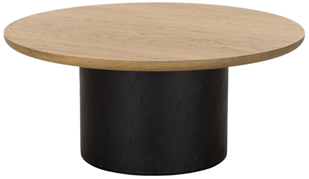 OnaDnes -20% Dubový kulatý konferenční stolek Cioata Veneto 80 x 35 cm