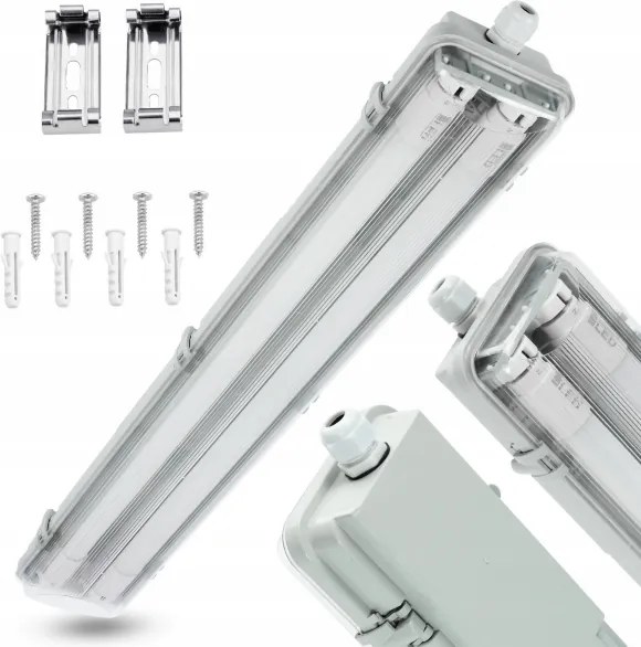 LED Technické zářivkové svítidlo T8 2xG13/10W/230V 6000K 60 cm IP65 bílá