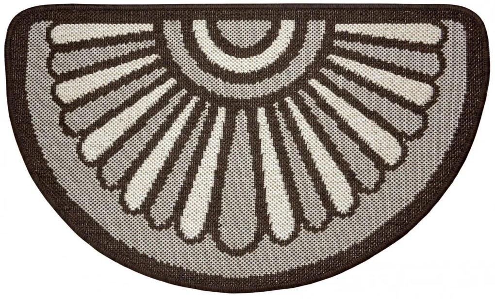 Hans Home | Protiskluzová rohožka Weave 105252 Taupe Brown Cream