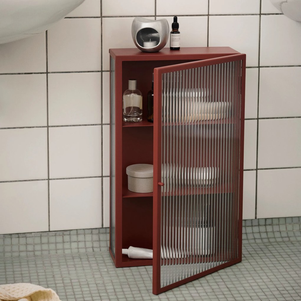 FERM LIVING Nástěnná skříňka Haze Wall, Oxide Red