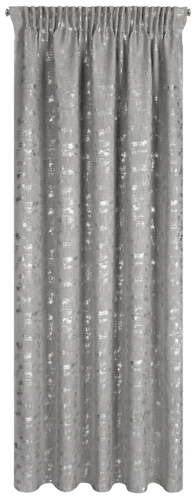 ZÁVĚS NA PÁSCE INES 140X270 CM STŘÍBRNÁ