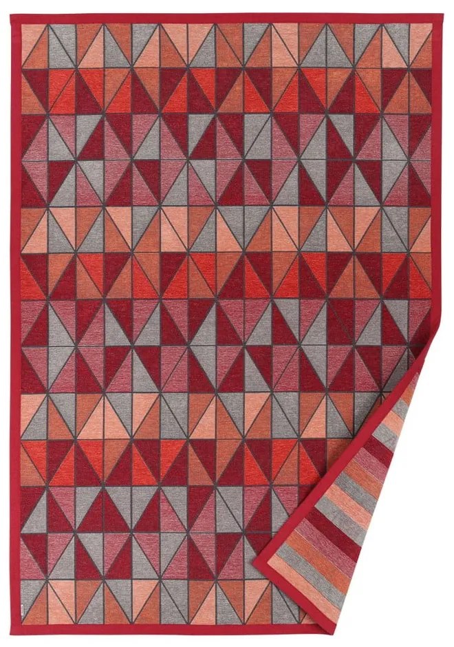 Červený vzorovaný oboustranný koberec Narma Treski, 160 x 230 cm