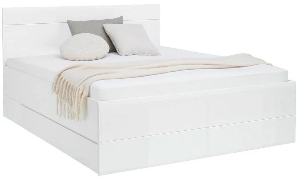 XXXLutz POSTEL 140/200 cm, kompozitní dřevo, bílá Hom`in - 001803069017