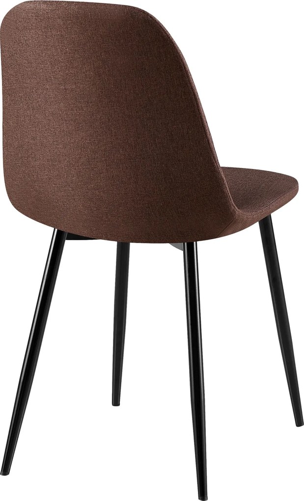 Židle Giverny látka – hnědá