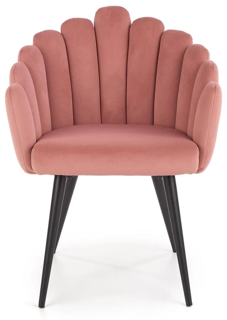 Halmar Jídelní židle K410, růžová
