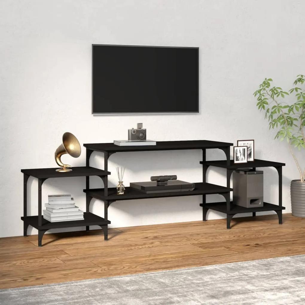TV skříňka černá 157 x 35 x 52 cm kompozitní dřevo - Default Title