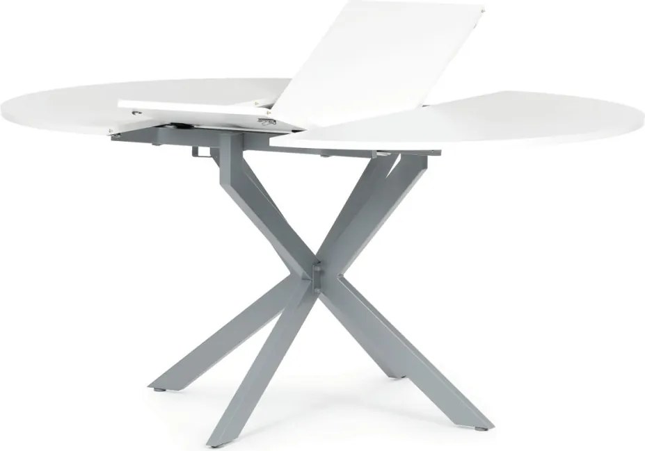 Jídelní stůl rozkládací 120-160x120 cm DT-I1120 OAK, melamin, dub – Barva (vyberte): hnědá bílá