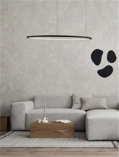 Závěsné LED svítidlo NOVA LUCE TARQUIN 46W 3000K 9345605 stmívatelné Triac