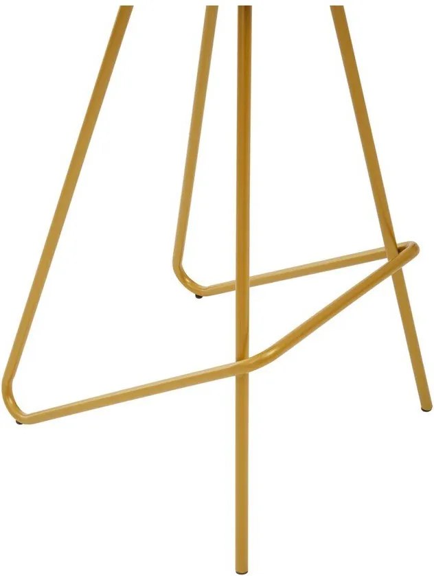 Barová stolička z jilmového dřeva ve zlaté barvě/v přírodní barvě (výška sedáku 78 cm) District – Premier Housewares