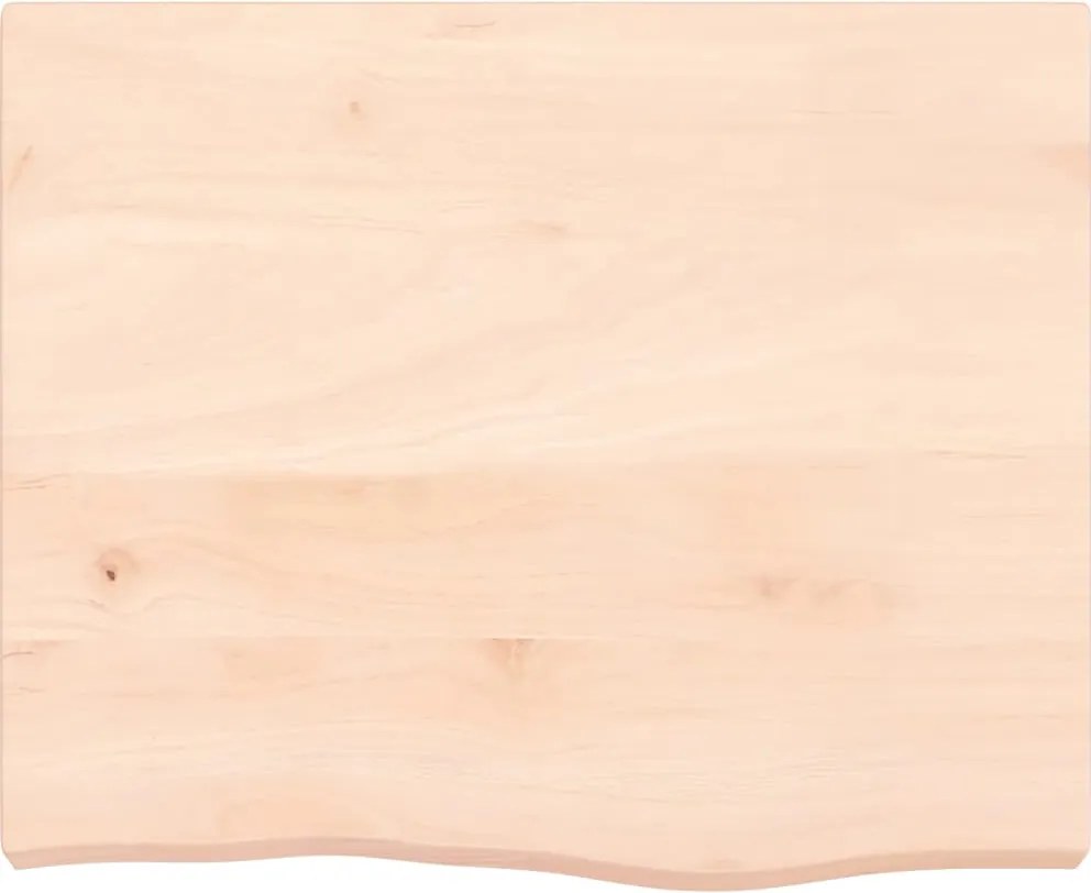 Koupelnová deska 60x50x(2-6) cm neošetřené masivní dřevo 3156013