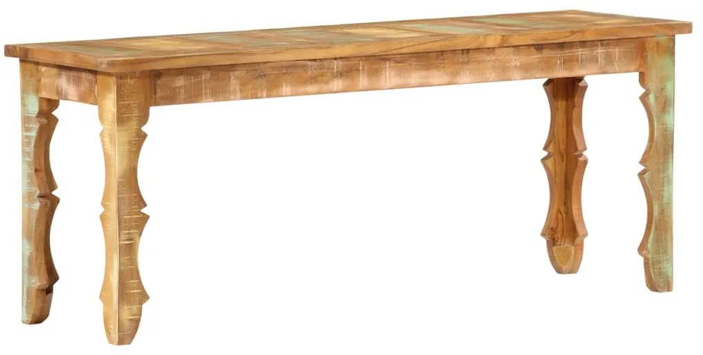Lavice 110 x 35 x 45 cm masivní recyklované dřevo 286485