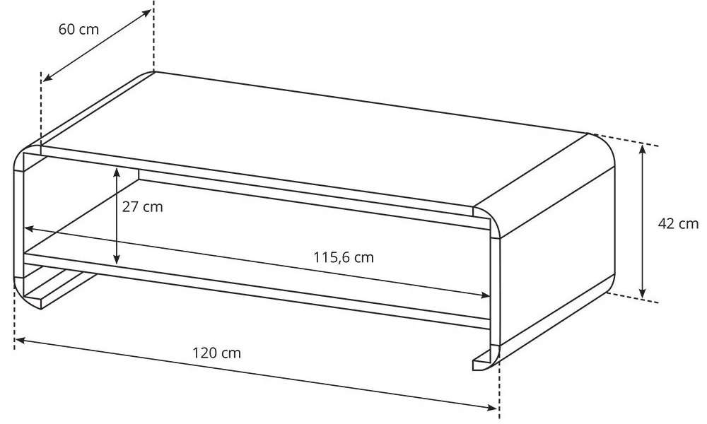 Obývací stěna LINK s | 6 dílů | 298 + 120 + 120x60 cm | sonoma