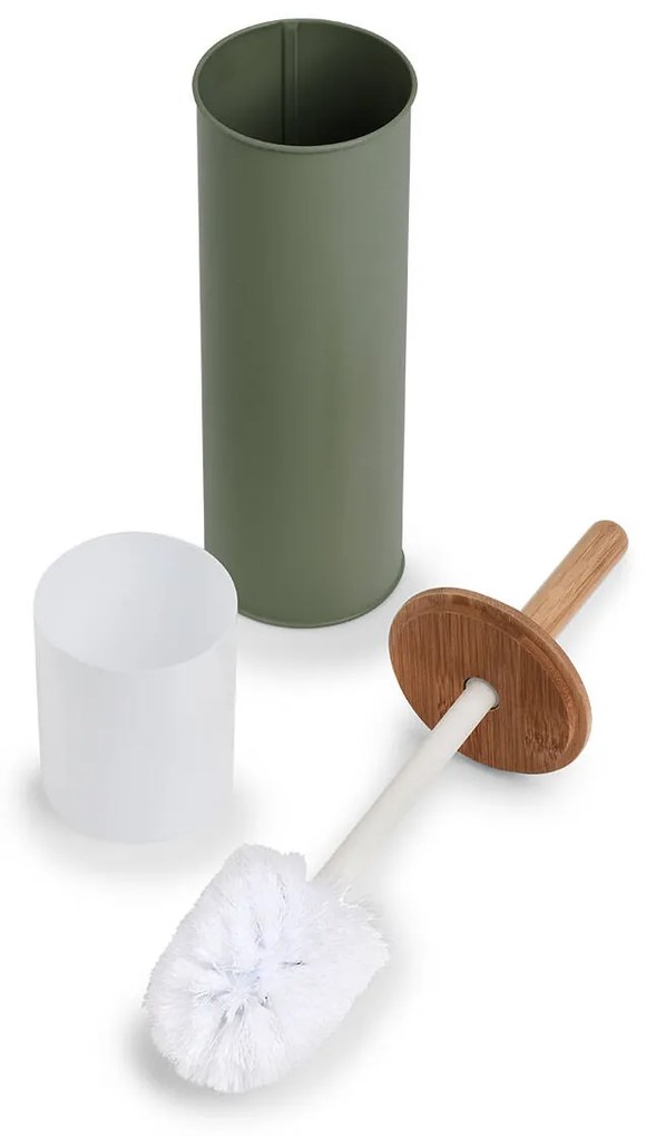 WC kartáč z kovu a bambusu, ? 10 cm