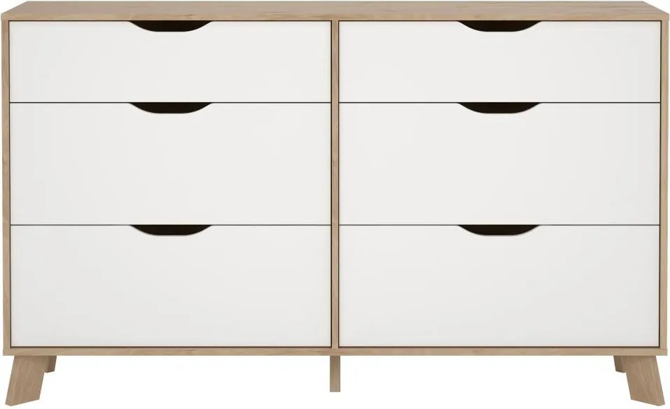 FALCO Komoda Iker 711 jackson hickory/bílá