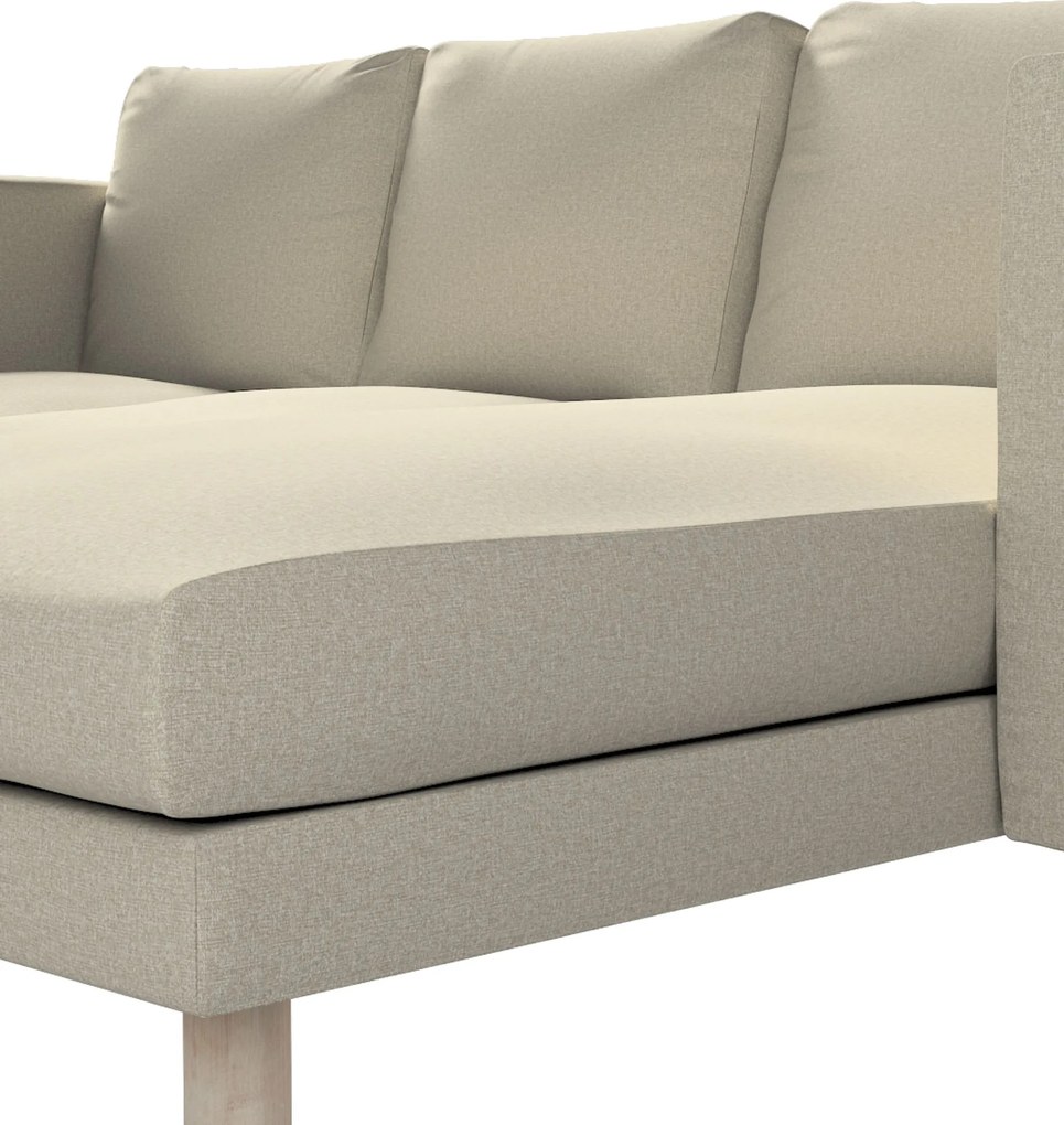 Potah na pohovku IKEA Norsborg 3-místná se šezlongem barva béžová látka pletený vzor