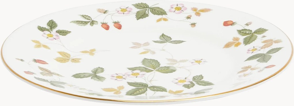 Snídaňový talíř z kostního porcelánu Fine Bone China Wild Strawberry