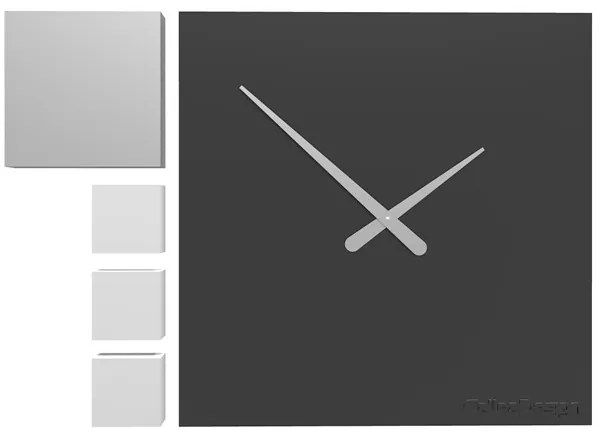 Designové hodiny 10-325 CalleaDesign (více barevných variant) Barva černá klasik-5 - RAL9017