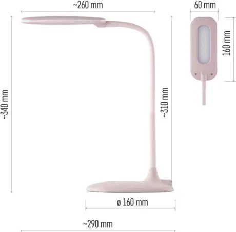 LED stolní lampa STELLA růžová EMOS Z7602P