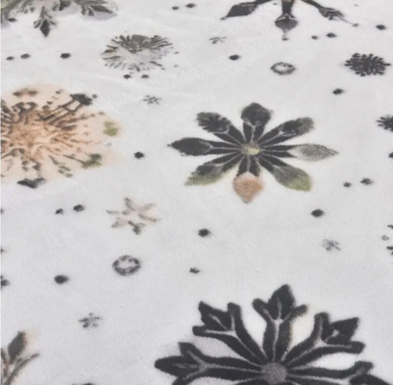 Mikroplyšové povlečení Brown flake 200x140cm+90x70cm TiaHome