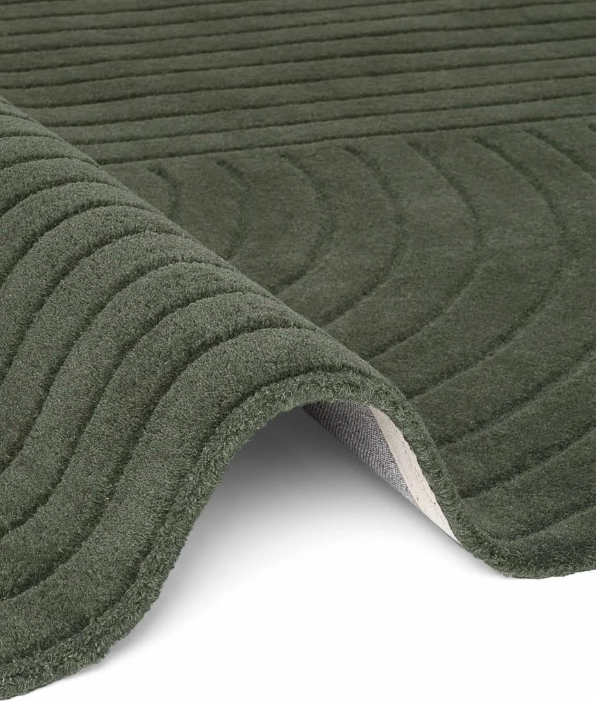 Vikosa, Kusový koberec Vikosa Arcura 106271 Dark Green kruh, 200x200 (průměr) kruh, zelená, ložnice