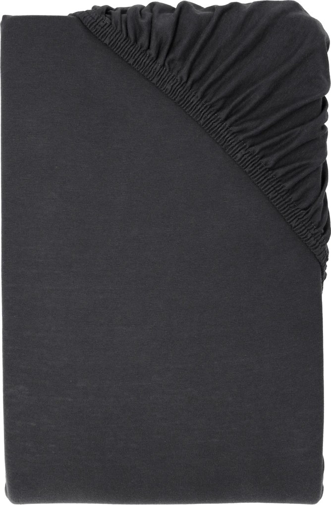 Livarno® Žerzejové napínací prostěradlo, 140-160 x 200 cm (antracitová)