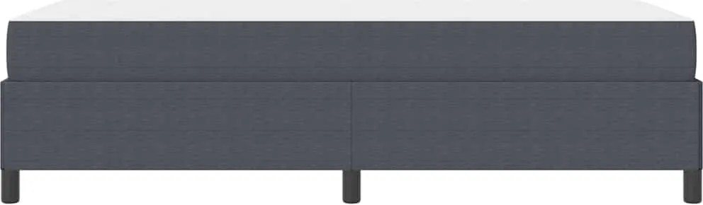 Rám postele s matrací Tmavě šedá 90 x 200 cm textil 3399101