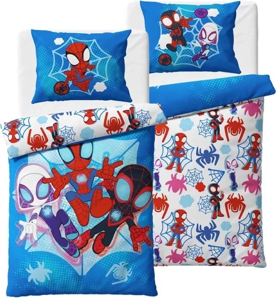 Carbotex povlečení bavlna Spidey Pavoučí Záchrana 140x200, 70x90 cm