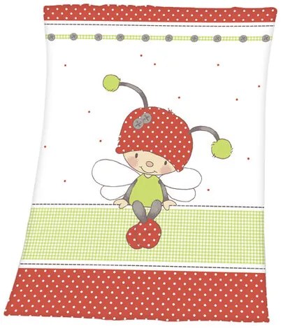 Herding Dětská deka Luis Ladybug, 75 x 100 cm