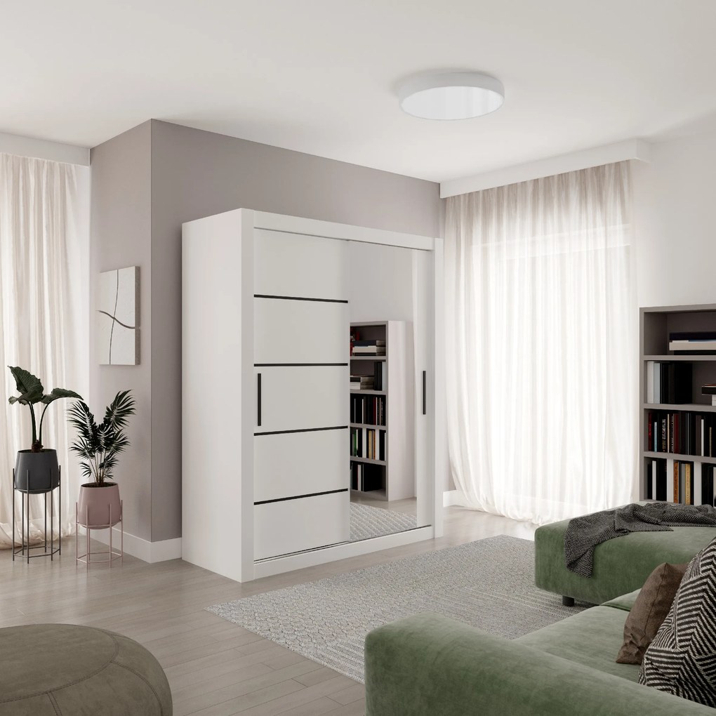 ADRK Furniture Posuvná skříň MOX 160 ADRK-SW-MOX-160-W