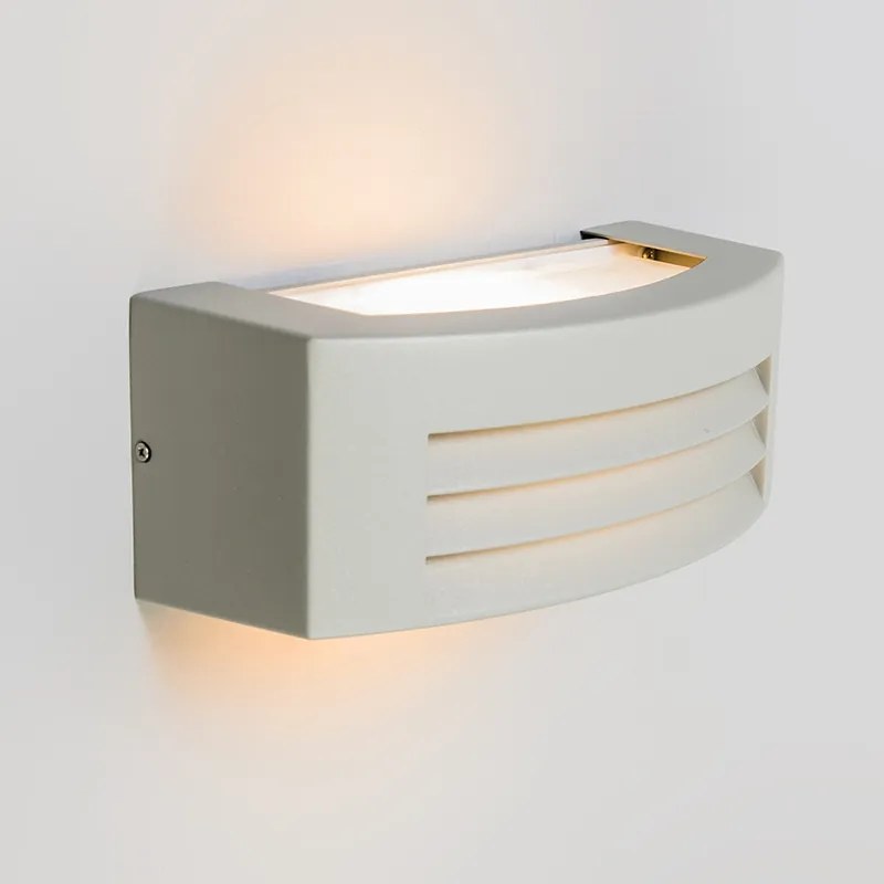 Moderní nástěnná lampa šedá IP44 - Hurricane 1