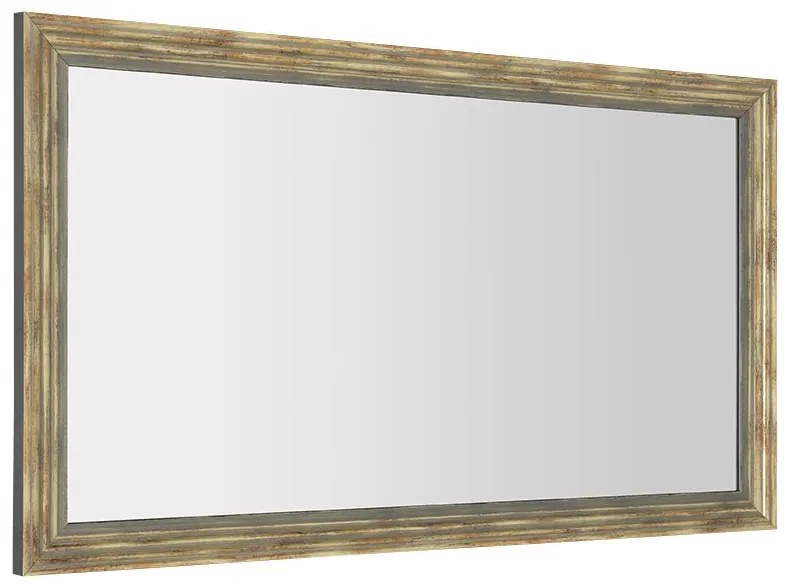 Sapho DEGAS zrcadlo v dřevěném rámu 716x1216mm, černá/starobronz - NL732