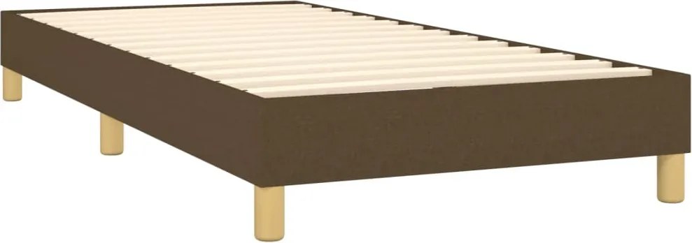 Box spring postel s matrací tmavě hnědá 100 x 200 cm textil 3140916
