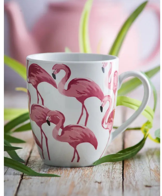 Price & Kensington Fine China porcelánový hrnek Pink Flamingo 380 ml, 0059.541