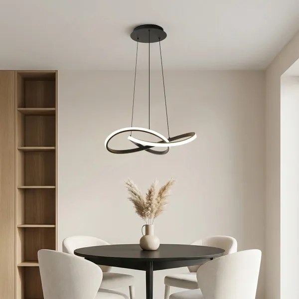 Brilagi - LED Stmívat. lustr na lanku INFINITY LED/55W/230V 50x50 cm černá + DO