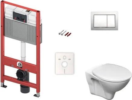 Cenově zvýhodněný závěsný WC set TECE do lehkých stěn / předstěnová montáž+ WC S-Line S-line Pro KMPLSIKOTSCR