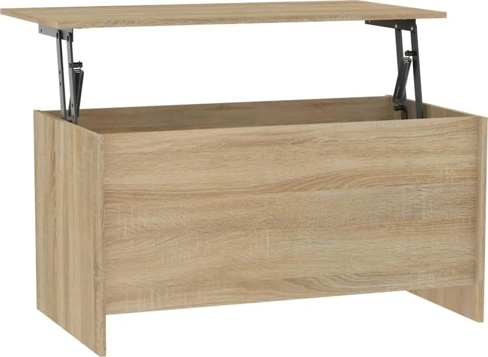 vidaXL Konferenční stolek 102 x 55,5 x 52,5 cm kompozitní dřevo [809668] Barva: Černá