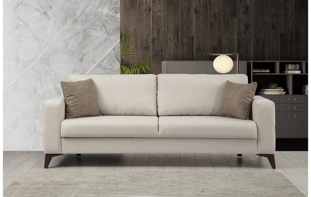 Hanah Home Třímístná pohovka KRISTAL béžová