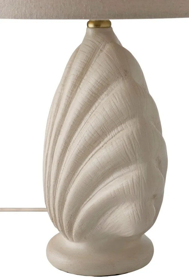 Bílá/béžová stolní lampa z polyresinu (výška 58 cm) Shelley – Ellos Home