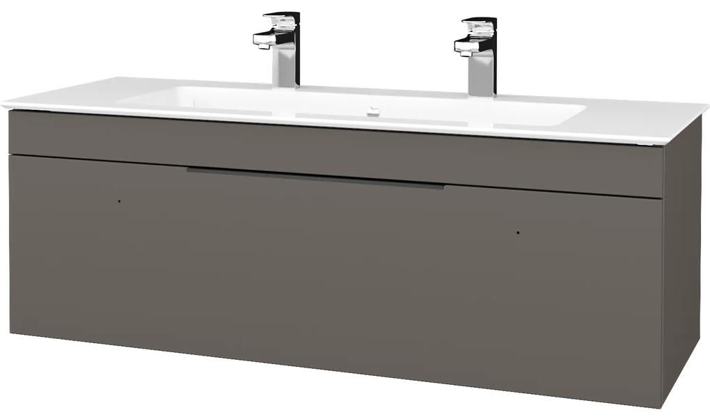 Dřevojas Koupelnová skříň ASTON SZZ 120 Varianta: N01 Bílá lesk / Úchytka T02 / D15 Nebraska