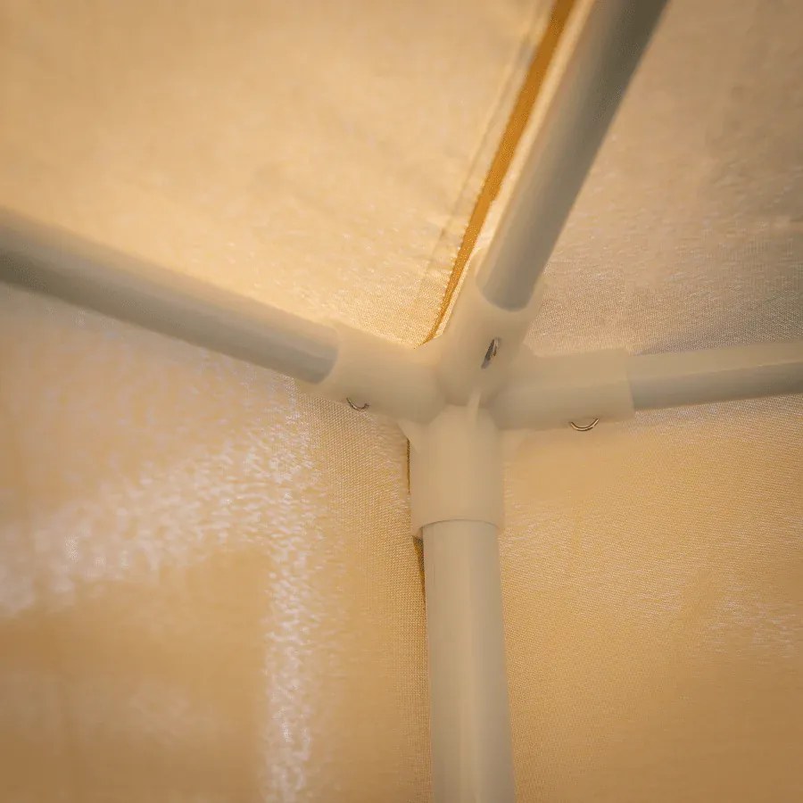 Tempo Kondela Stanový altán do zahrady RINGE TYP 2 3,9x2,5x3,9m - béžová / černá