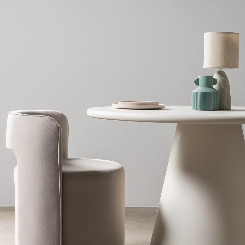 Otočná designová jídelní židle RAVAL béžová