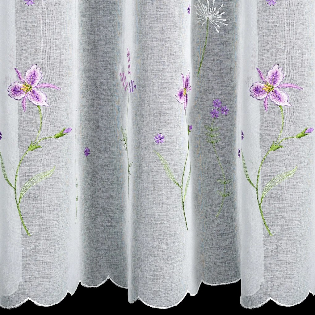 ZÁCLONA NA PÁSCE INESA 350X160 CM KVĚTY