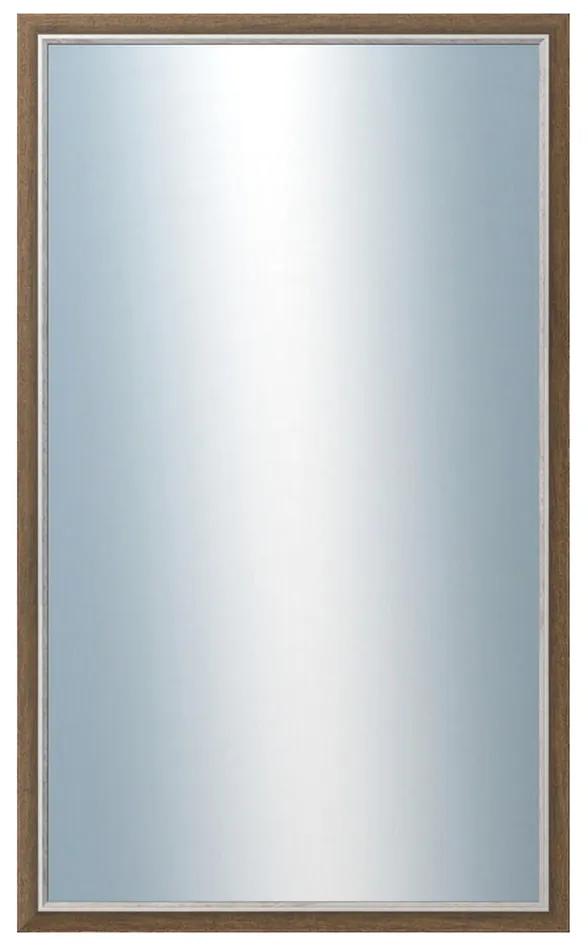 DANTIK - Zarámované zrcadlo - rozměr s rámem cca 60x100 cm z lišty TAIGA sv.hnědá (3106)